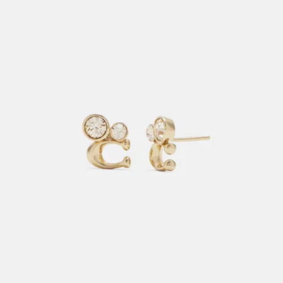 Coach | Jewelry | Coach Signature Stud Earrings | Poshmark